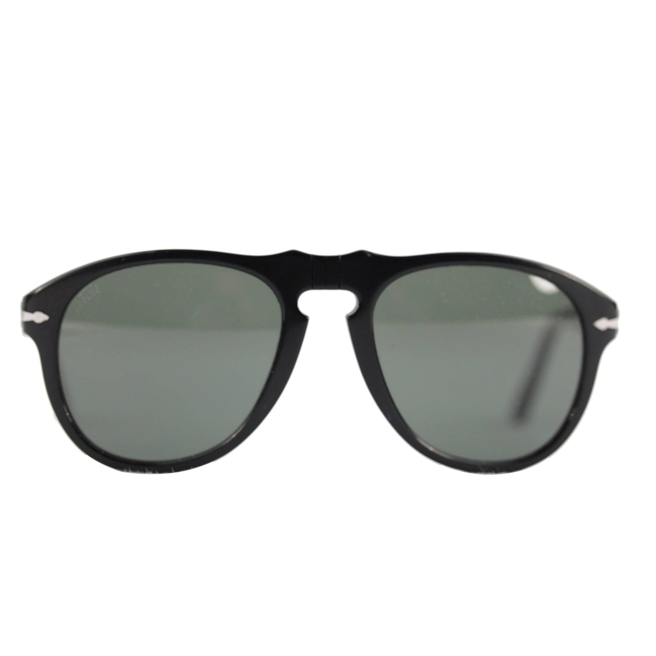 PERSOL black SUNGLASSES 649 MEFLECTO eyewear 95/31 54/20 140 3N with ...
