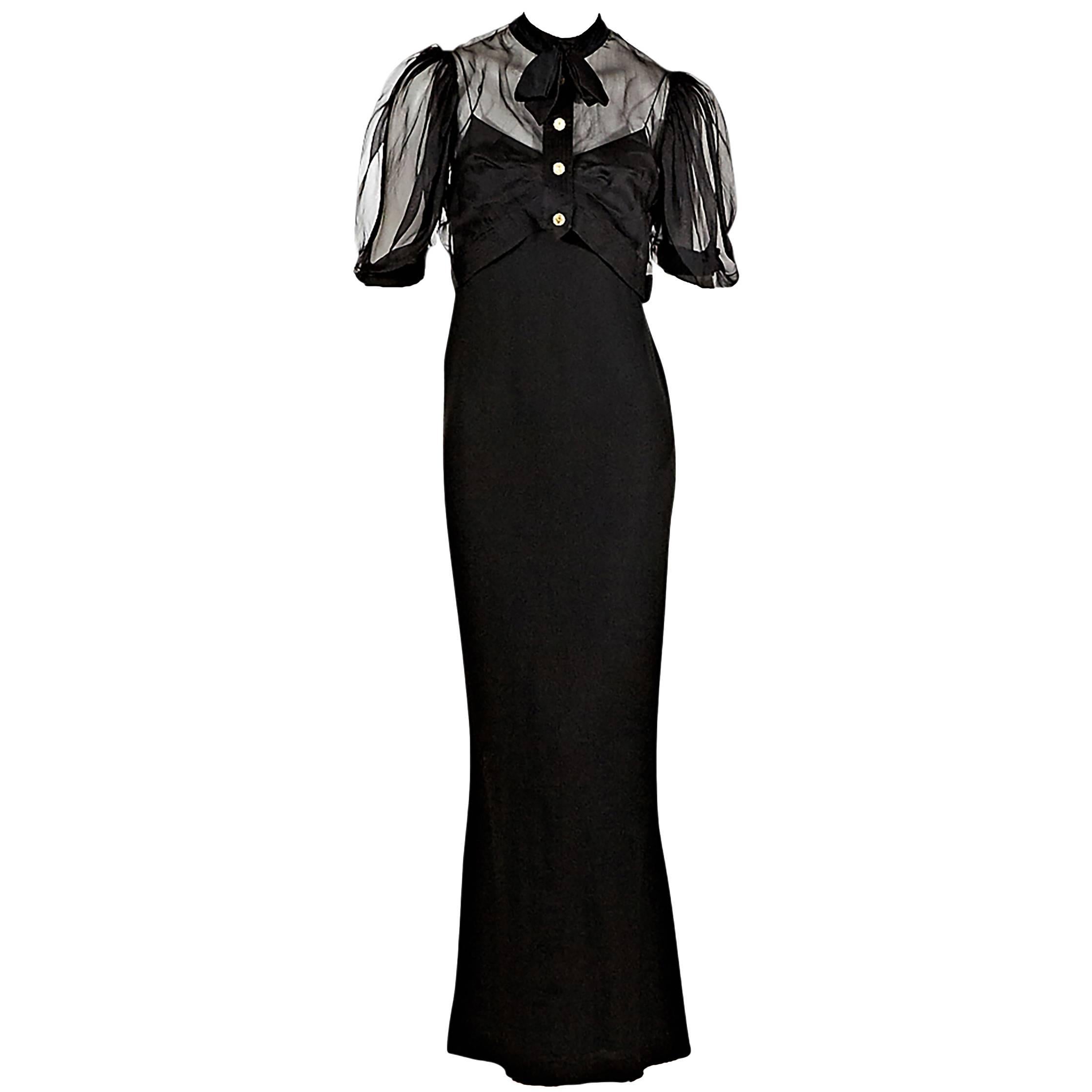 Black Chanel Dress Set For Sale at 1stDibs
