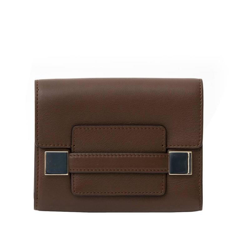 Brown Delvaux Madame Wallet at 1stDibs