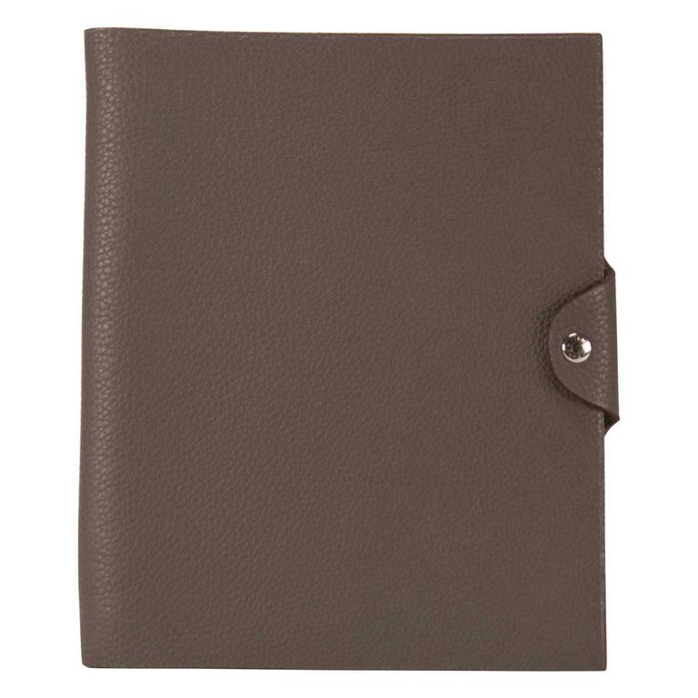 Hermes Notebooks Leather Couverture Ulysse Grey 2015 at 1stDibs
