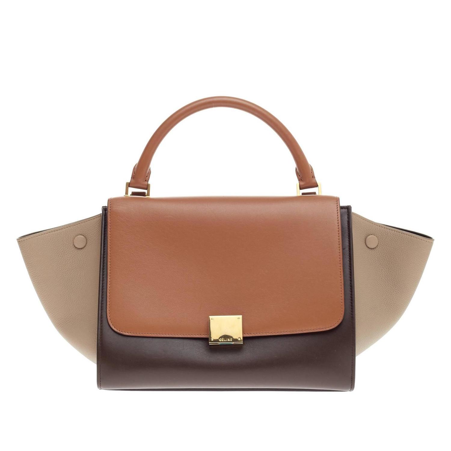 Celine Trapeze Tricolor Leather Small at 1stdibs