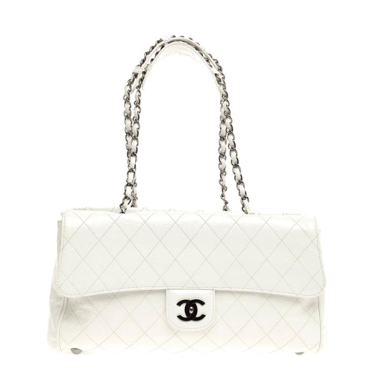 Chanel Ritz Flap Quilted Patent Large at 1stDibs