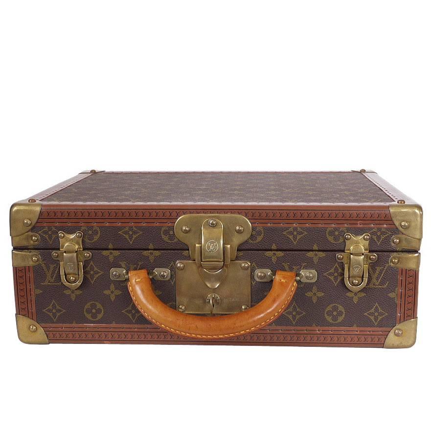 Louis Vuitton Vintage Leather Suitcase | semashow.com