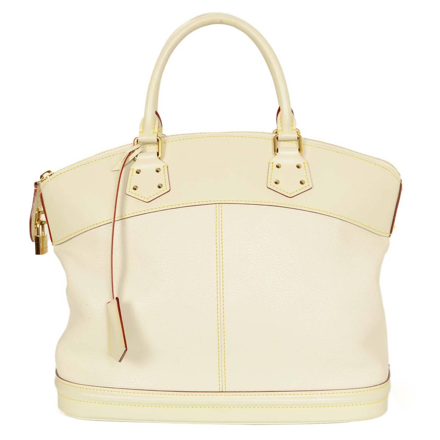 Louis Vuitton Ivory Suhali Leather Lockit MM Bag rt. $3, 900 For Sale ...