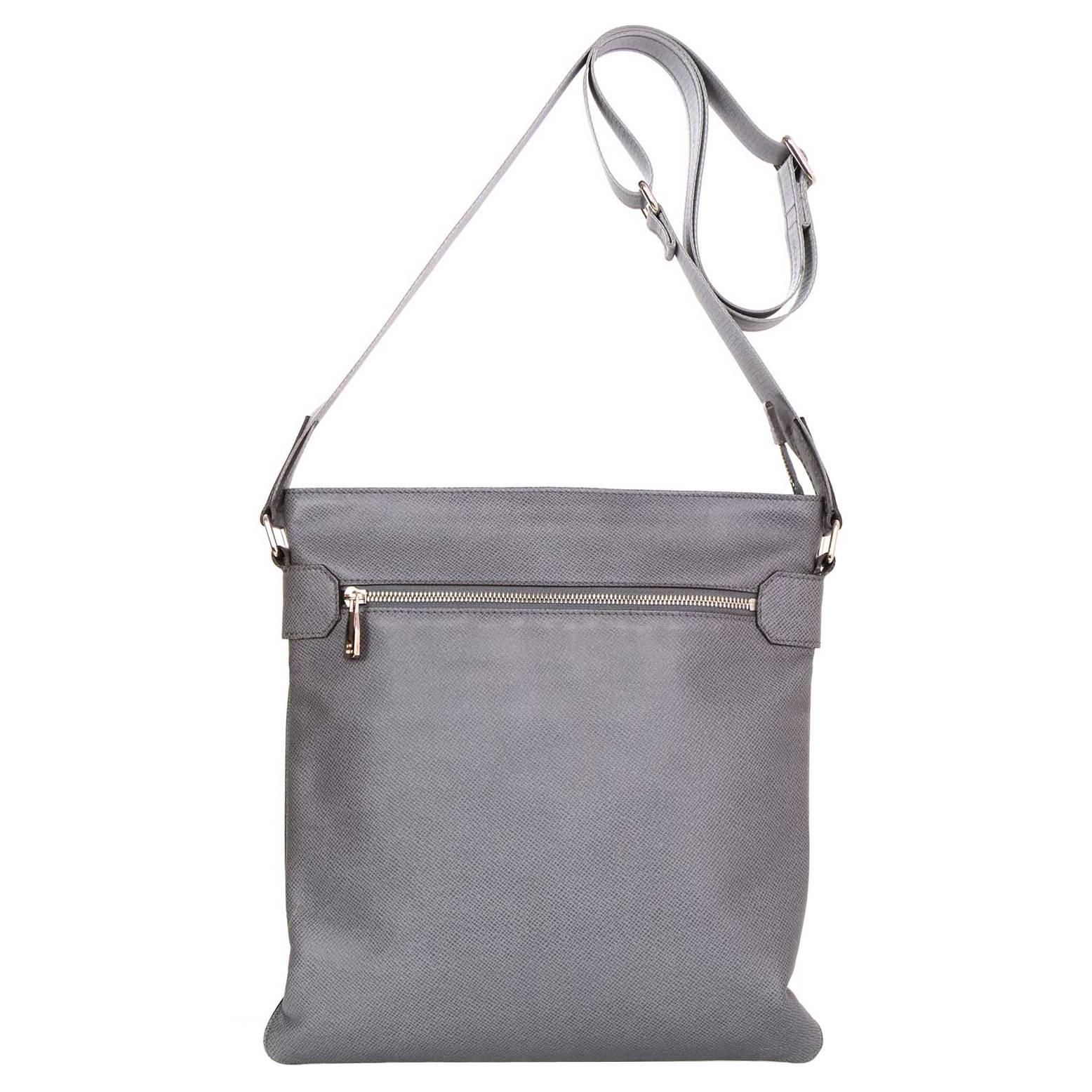 Louis Vuitton Grey Sasha Taiga Leather Messenger Bag rt. $1, 670 For ...