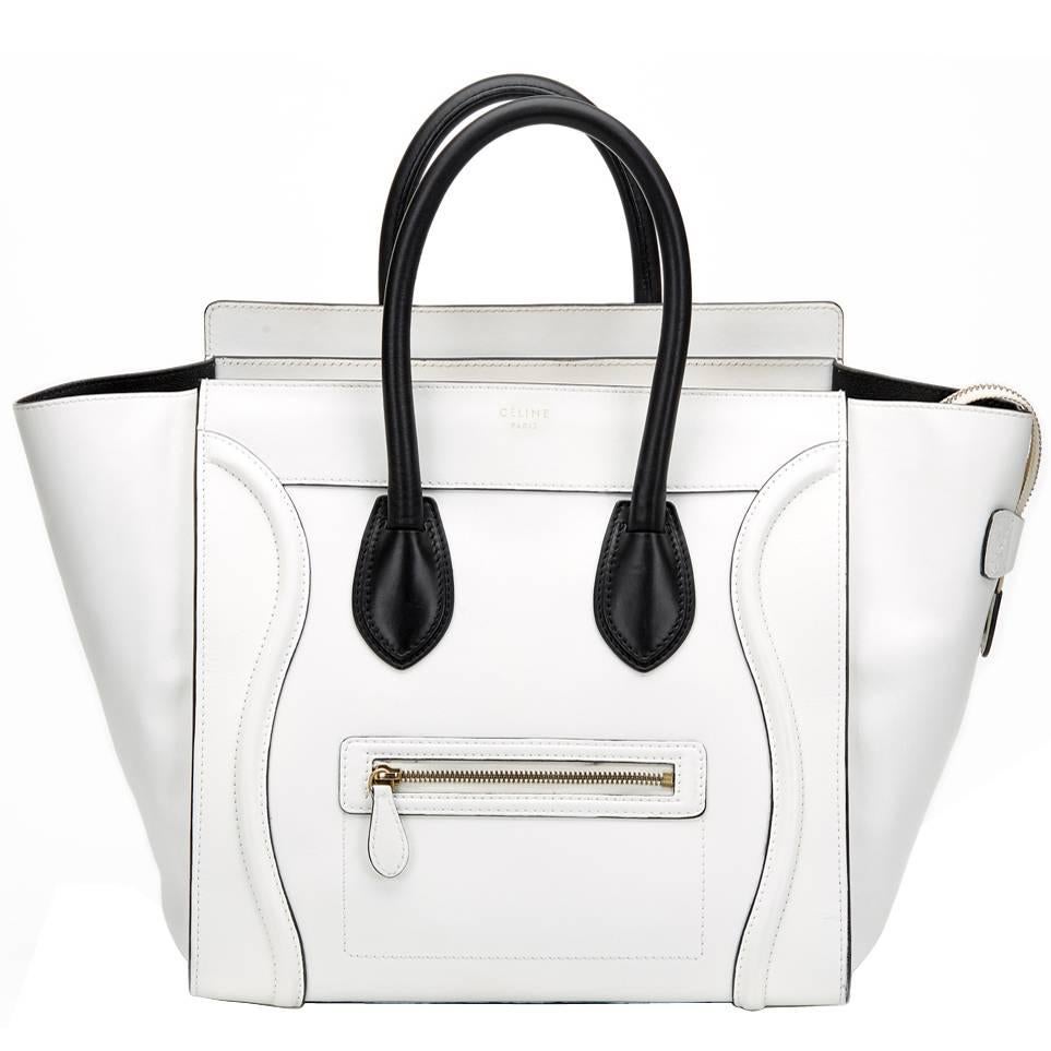 White Celine Luggage - For Sale on 1stDibs | celine white bag, celine ...