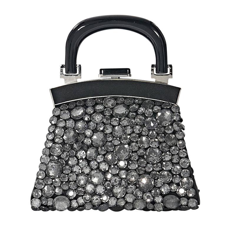 Black Giorgio Armani Embellished Evening Bag at 1stDibs