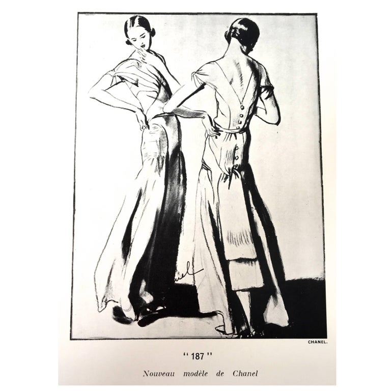 Chanel Vintage Ad Print 1930's For Sale at 1stDibs