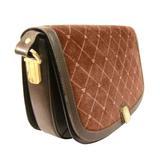 Gianfranco Ferre Warm Brown Leather and Pony Shouler Bag For Sale at 1stDibs