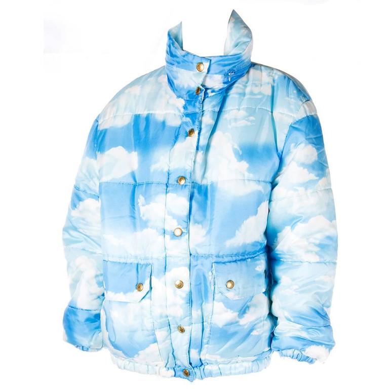 Moschino Cloud Print Puffer Jacket at 1stDibs | moschino cloud jacket ...