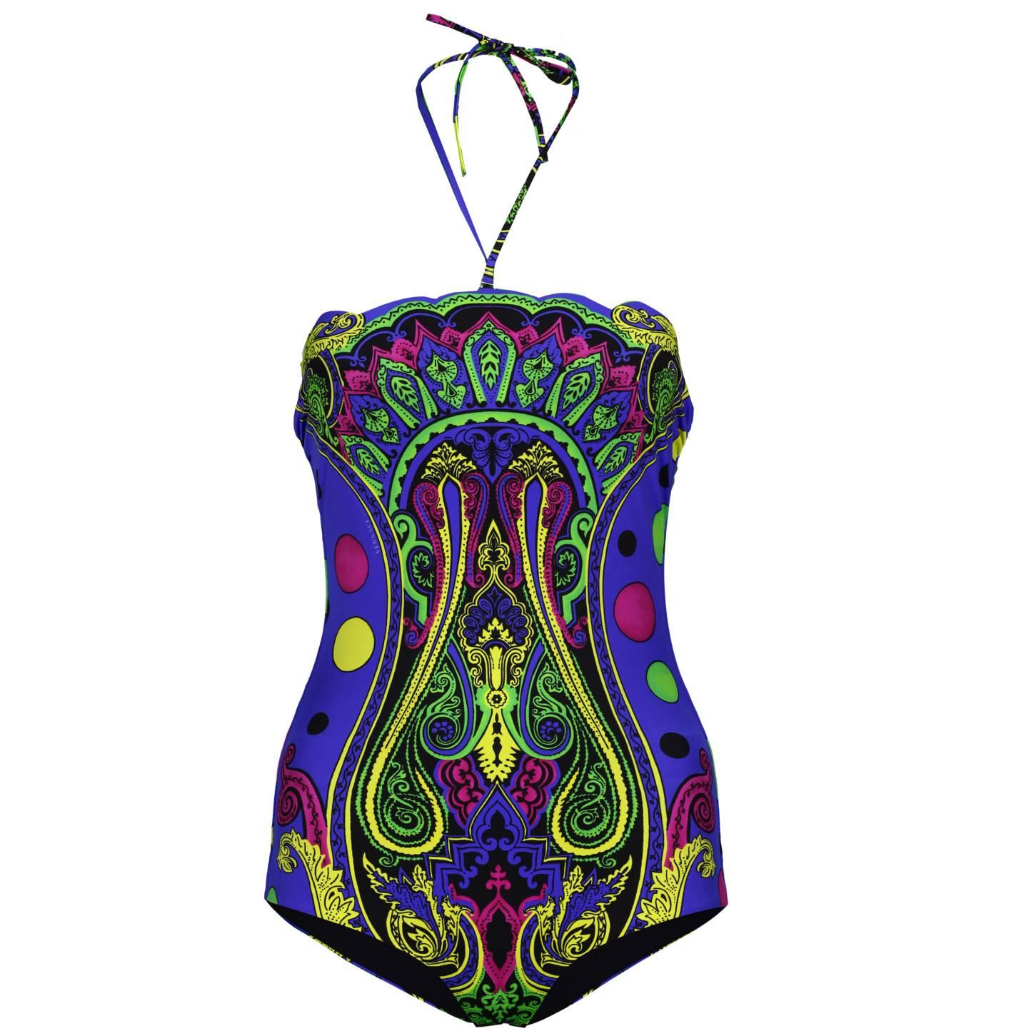 New Versace black swimsuit with gold Medusa at 1stDibs | versace ...