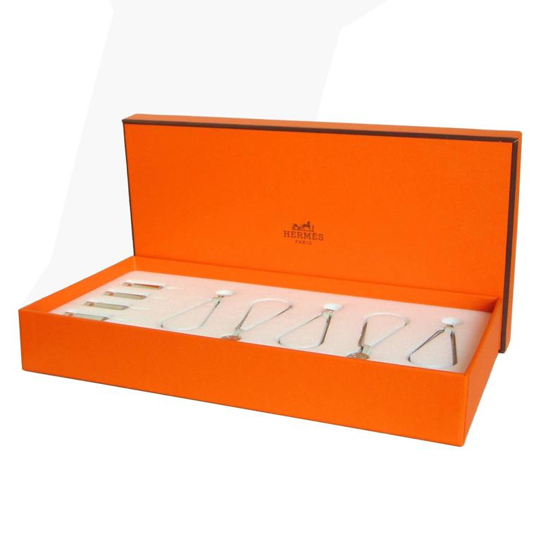 Hermes Silver Scarf Display Fixture + Original Box at 1stDibs | hermes ...