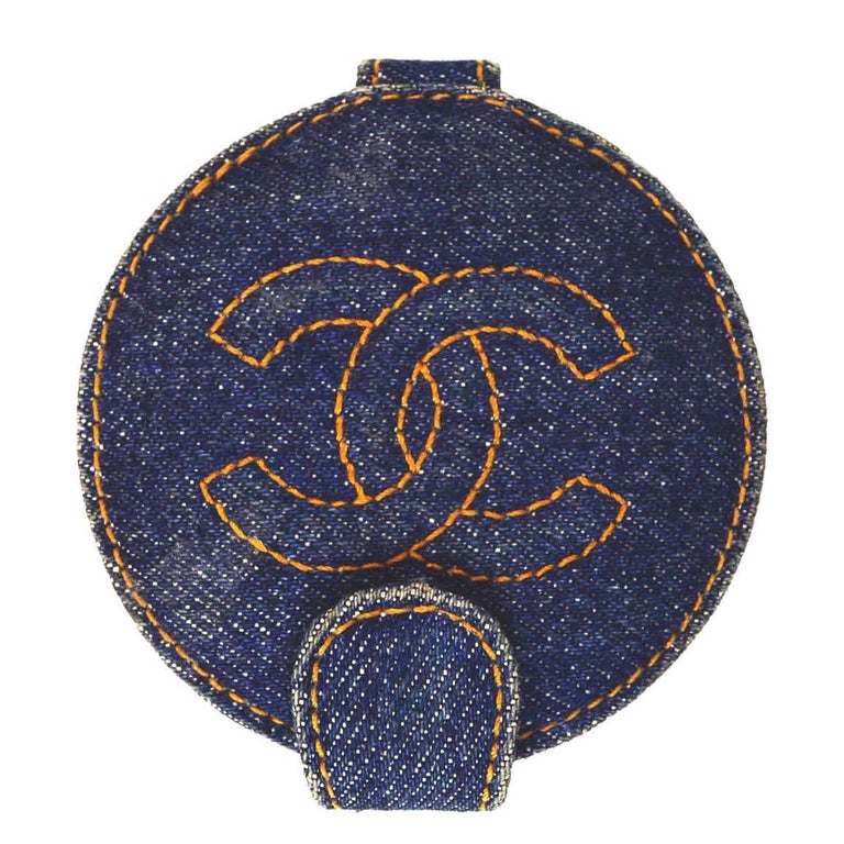 Chanel Denim CC Compact Mirror For Sale at 1stDibs | chanel compact ...