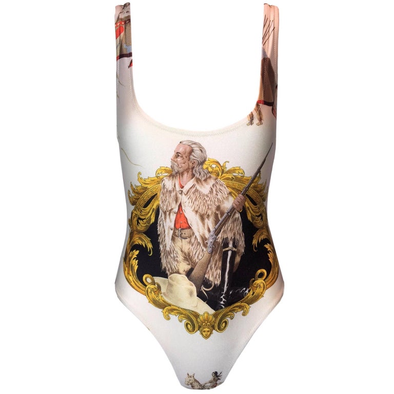 A/W 1992 RARE Gianni Versace Buffalo Bill Native American Bodysuit ...