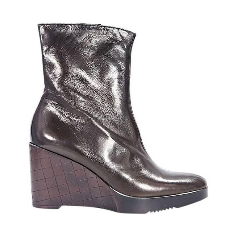 Brown Robert Clergerie Wedge Ankle Boots For Sale at 1stDibs | robert ...