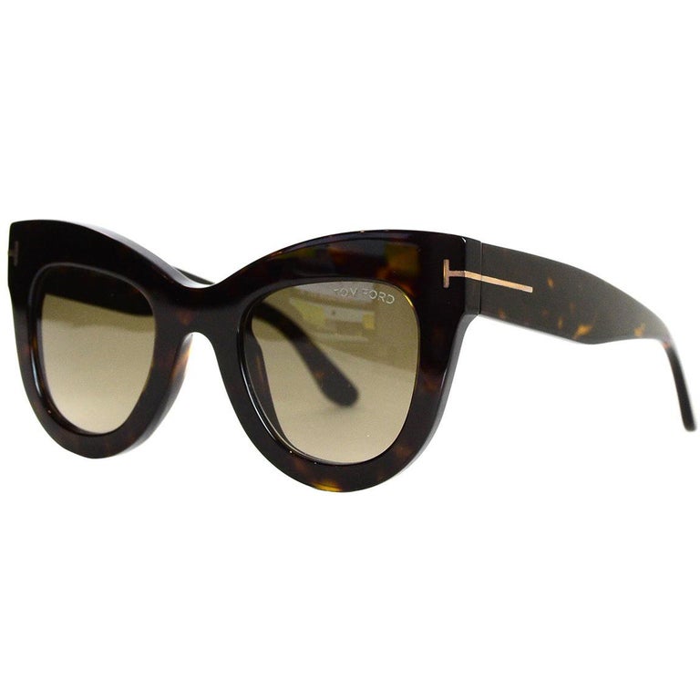 Tom Ford Karina Brown Tortoise Sunglasses For Sale at 1stDibs | tom ...