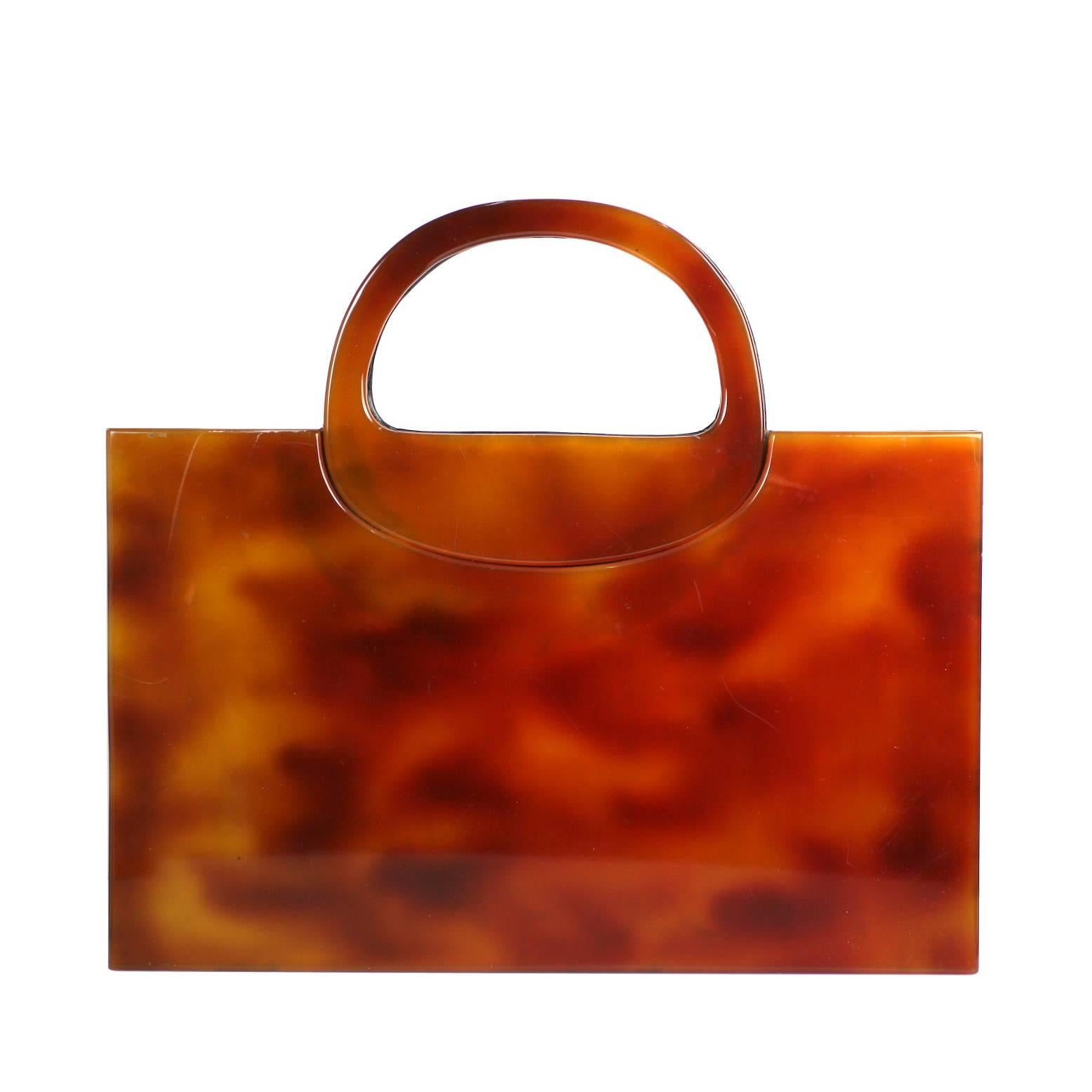 Tortoise Bakelite Attache Case by Tano at 1stDibs | tortoise handbag