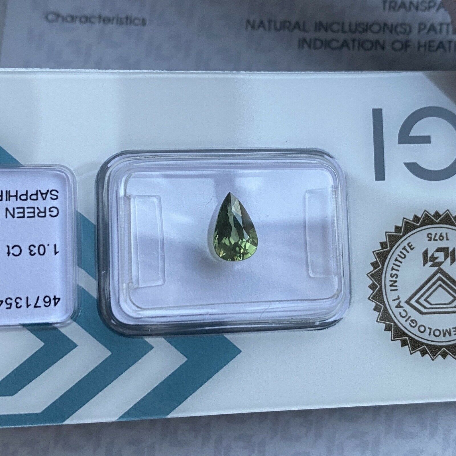 1.03ct Color Change Sapphire Rare Green Blue Untreated Oval Cut IGI Certified For Sale at 1stDibs