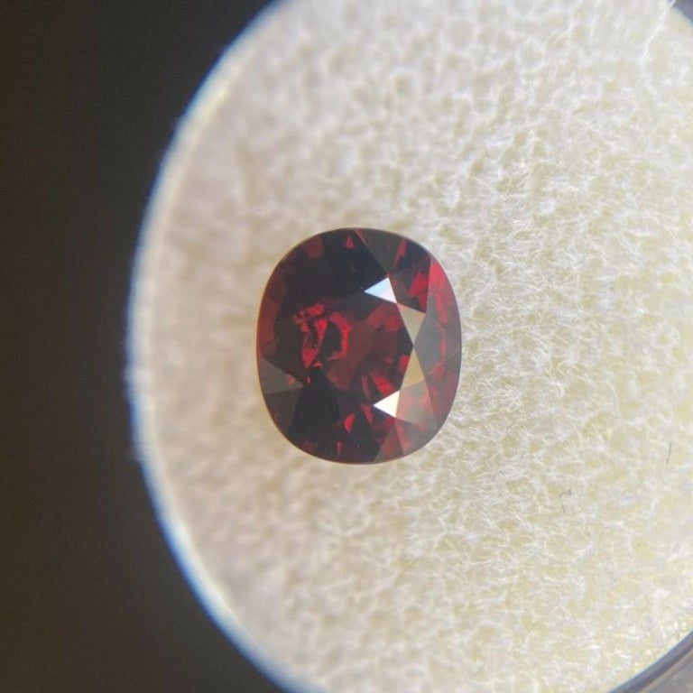Fine 2.52ct Grenat Spessartine Rouge Orange Vif Taille Ovale Gemme ...