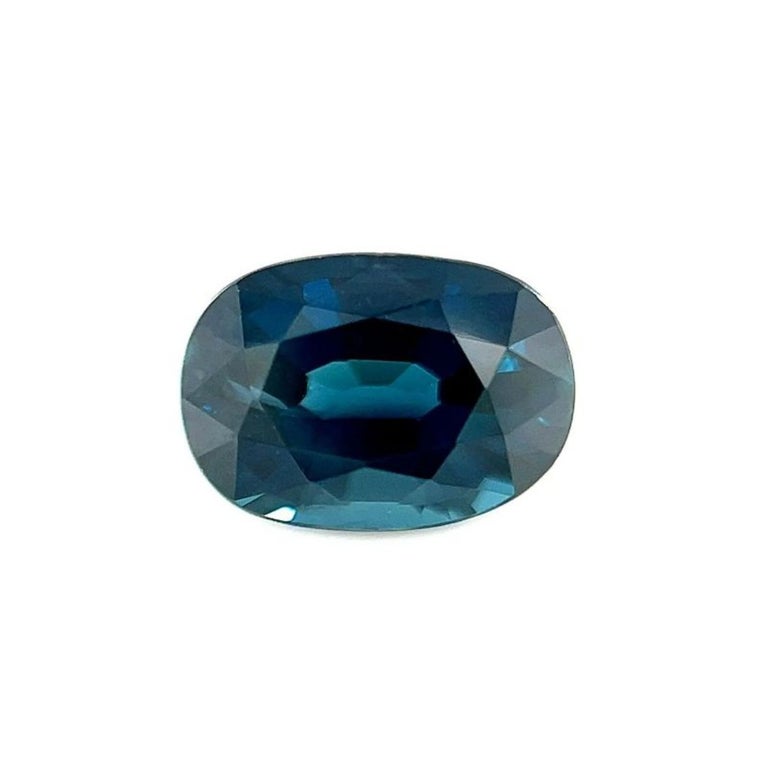 Gra Certified 1.43ct Fine Blue Sapphire Oval Cut Rare Loose Gem For Sale at 1stDibs