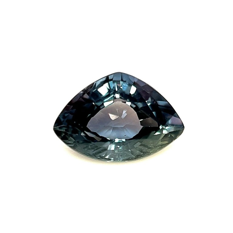 GIA Certified Colour Change Sapphire 1.11ct Untreated Triangle Cut No ...