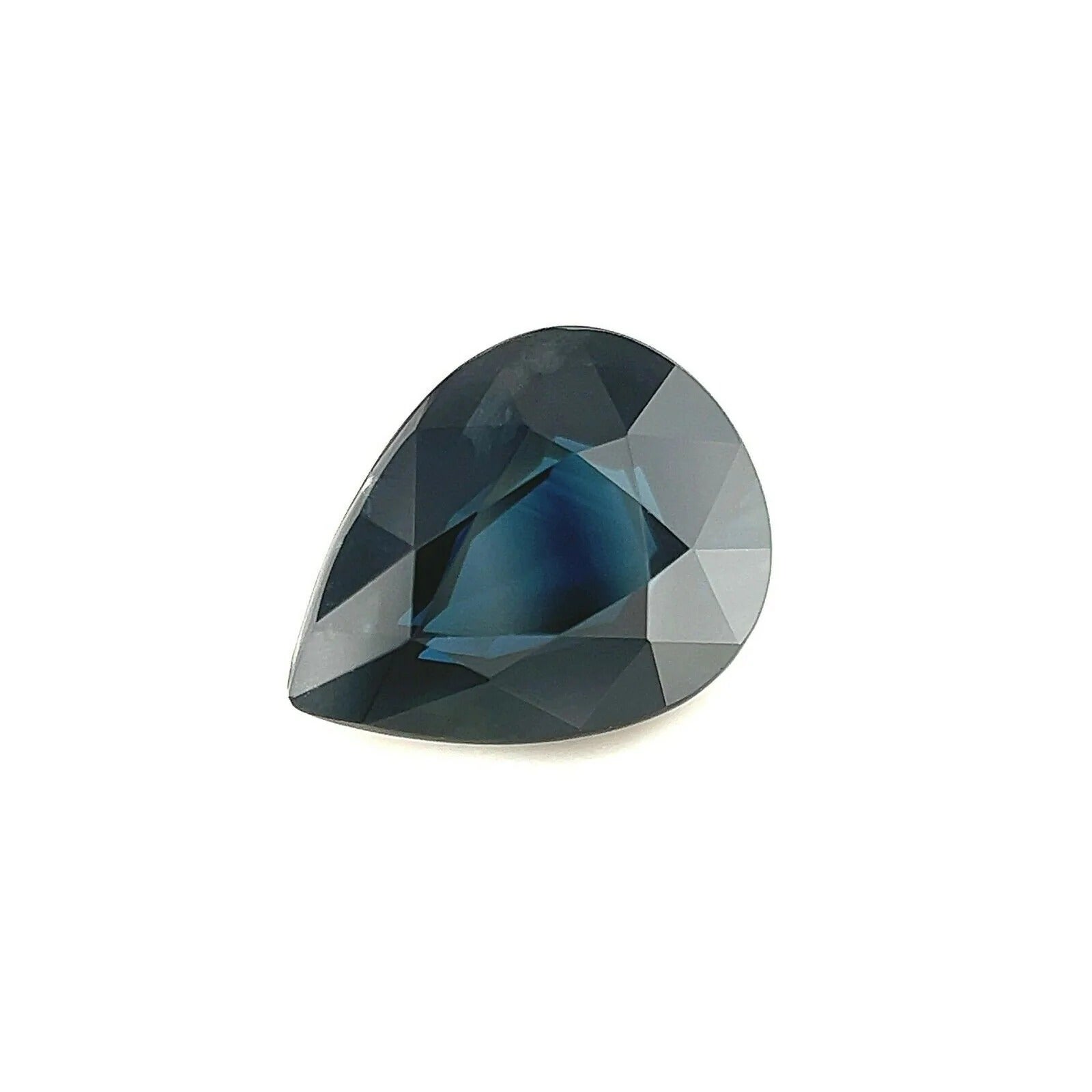 FINE Deep Blue Sapphire 1.02ct Pear Teardrop Cut RARE Loose Gemstone ...