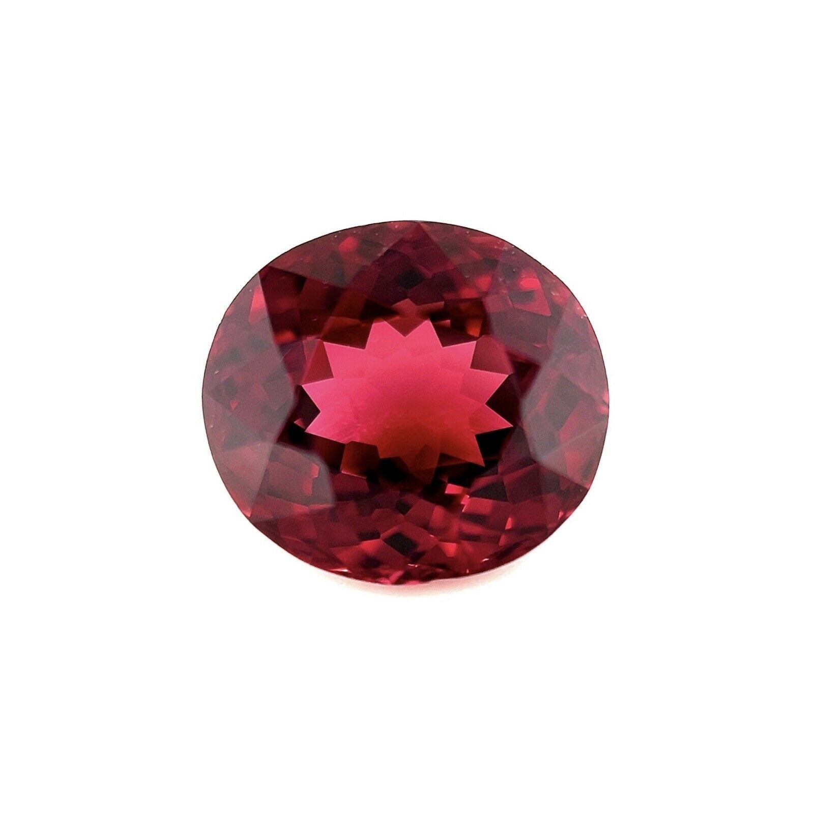 Pierre précieuse non sertie de 5,19 carats, grenat rhodolite rouge vif ...