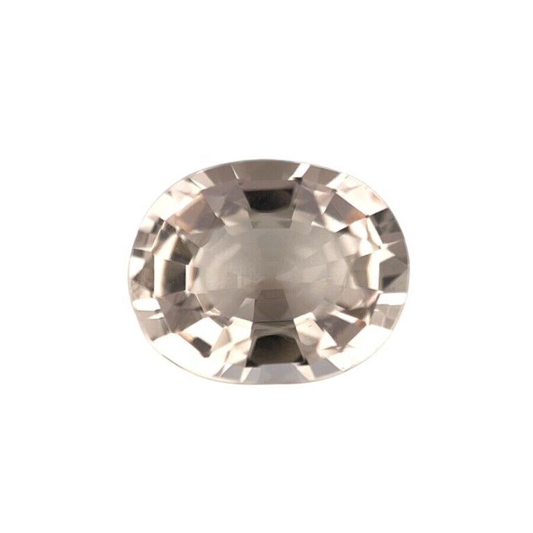 Fine Morganite 3.63ct Peach Orange Pink Morganite Oval Cut 11.5x9.3mm Loose Gem For Sale at 1stDibs