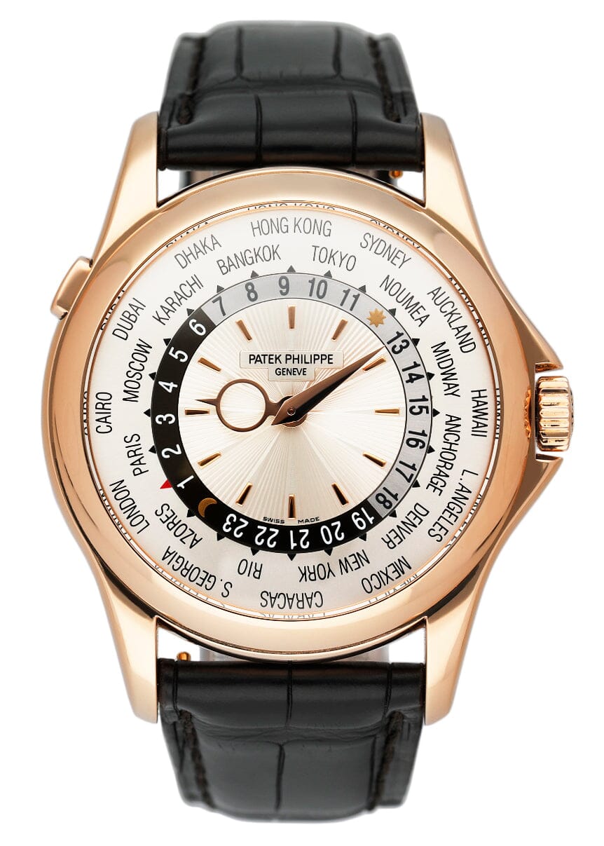 Patek Philippe World Time Complications Rose Gold Mens Watch 5230 Box ...