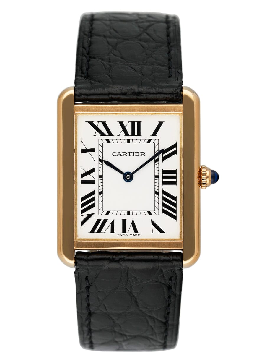 Cartier Tank Solo W5200002 18K Yellow Gold Ladies Watch at 1stDibs ...