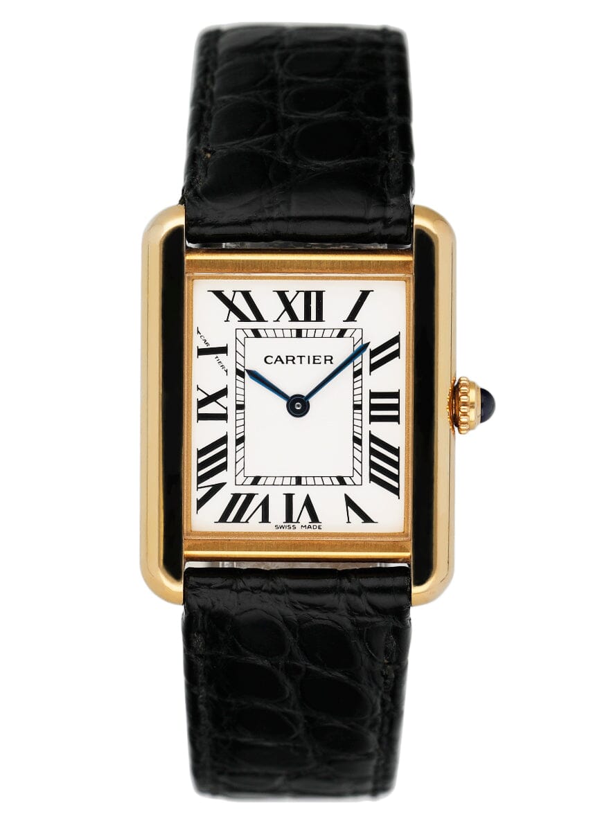 Cartier Tank Solo W5200002 18K Yellow Gold Ladies Watch at 1stDibs ...
