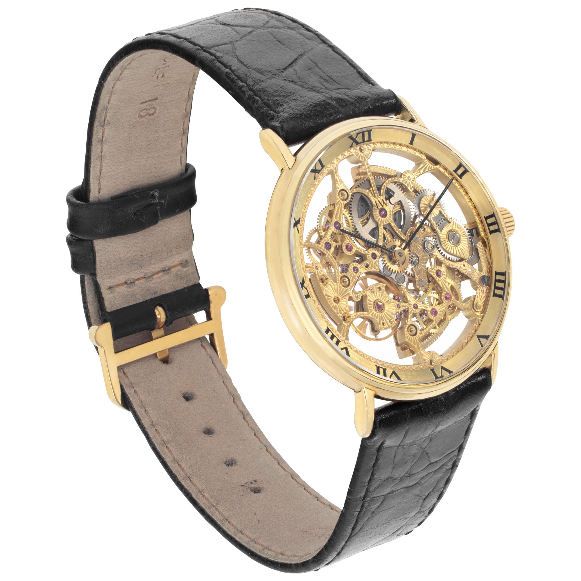 IWC Portofino 2701 in Yellow Gold with a Skeleton dial 33mm Automatic ...