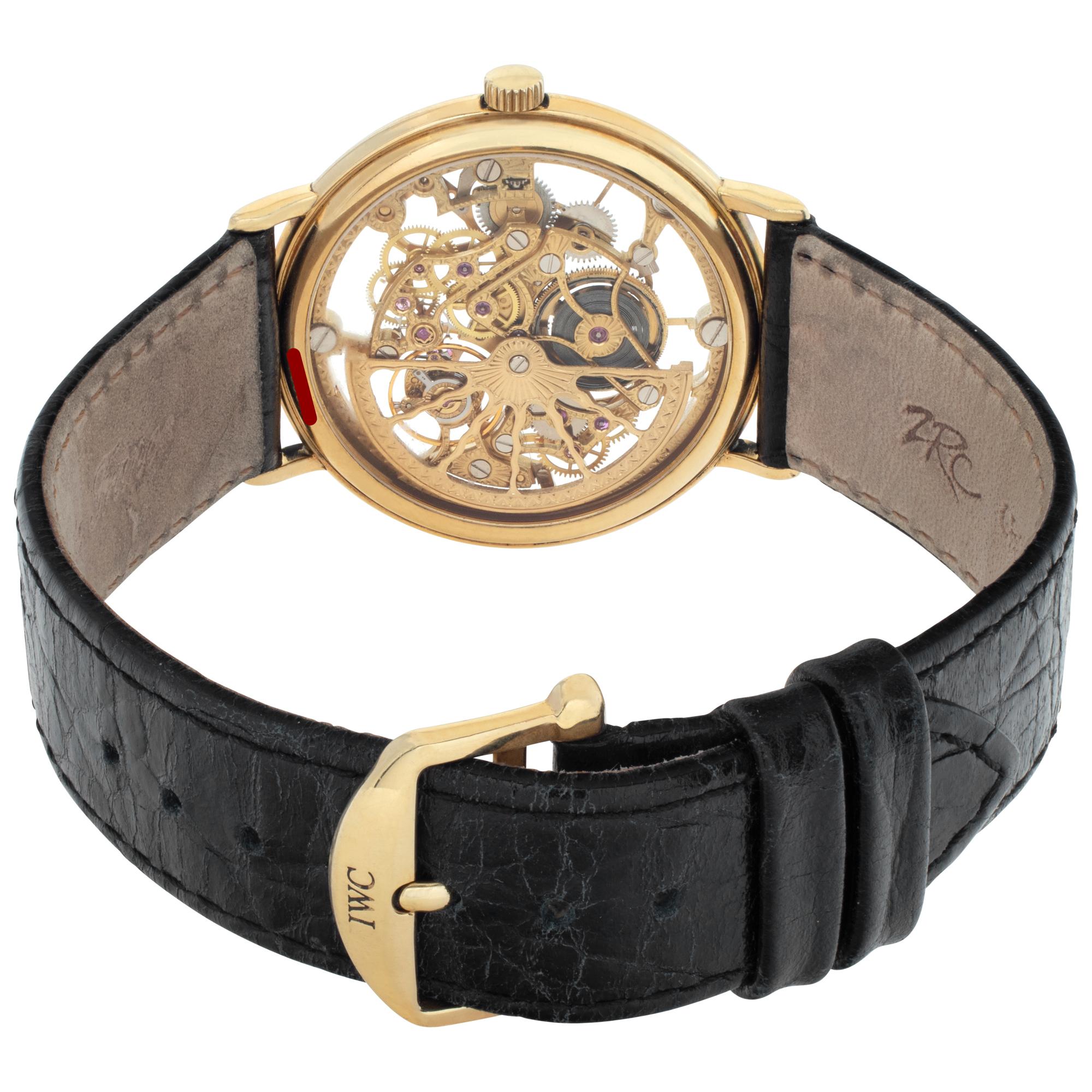 IWC Portofino 2701 in Yellow Gold with a Skeleton dial 33mm Automatic ...