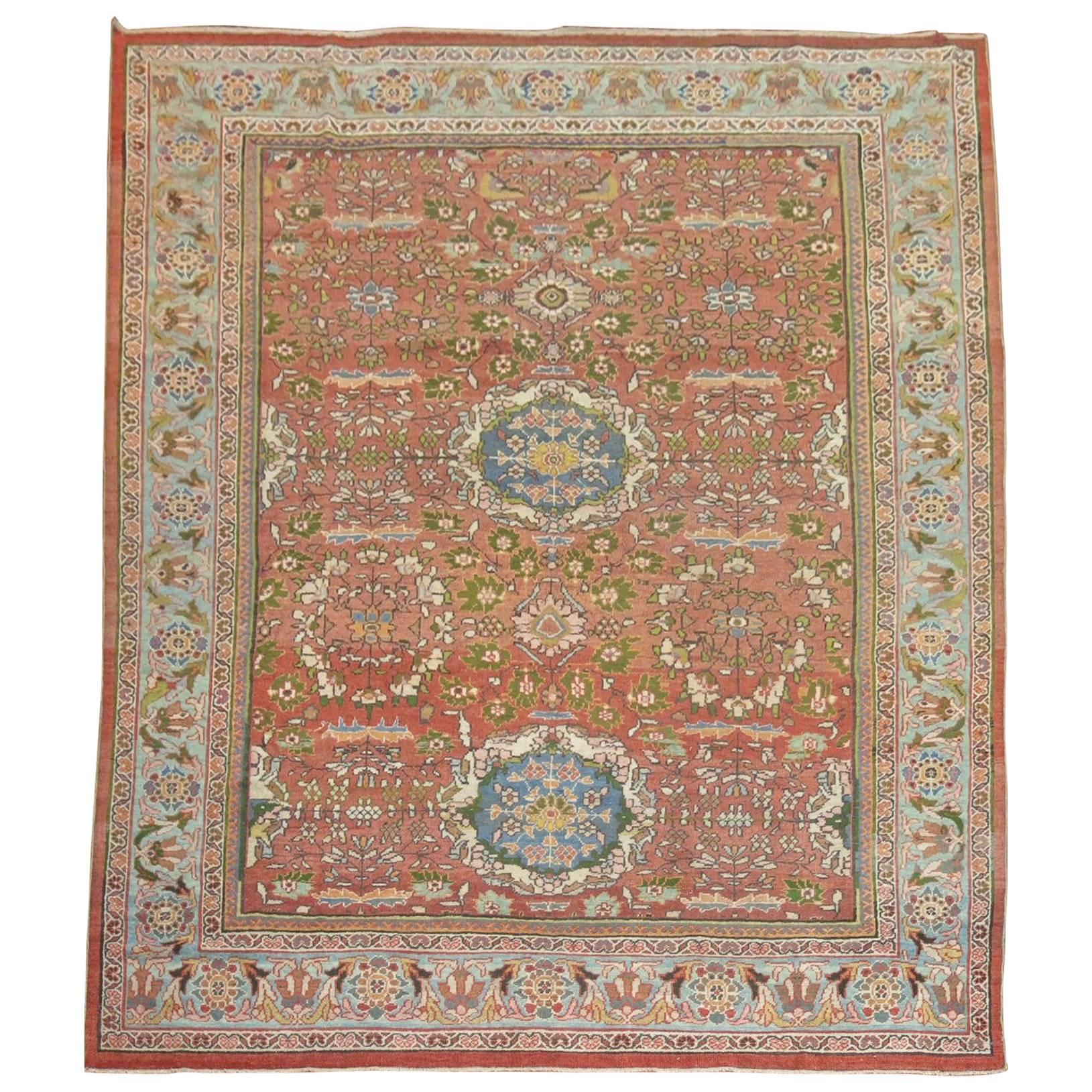 Antique Persian Sultanabad Carpet For Sale at 1stDibs