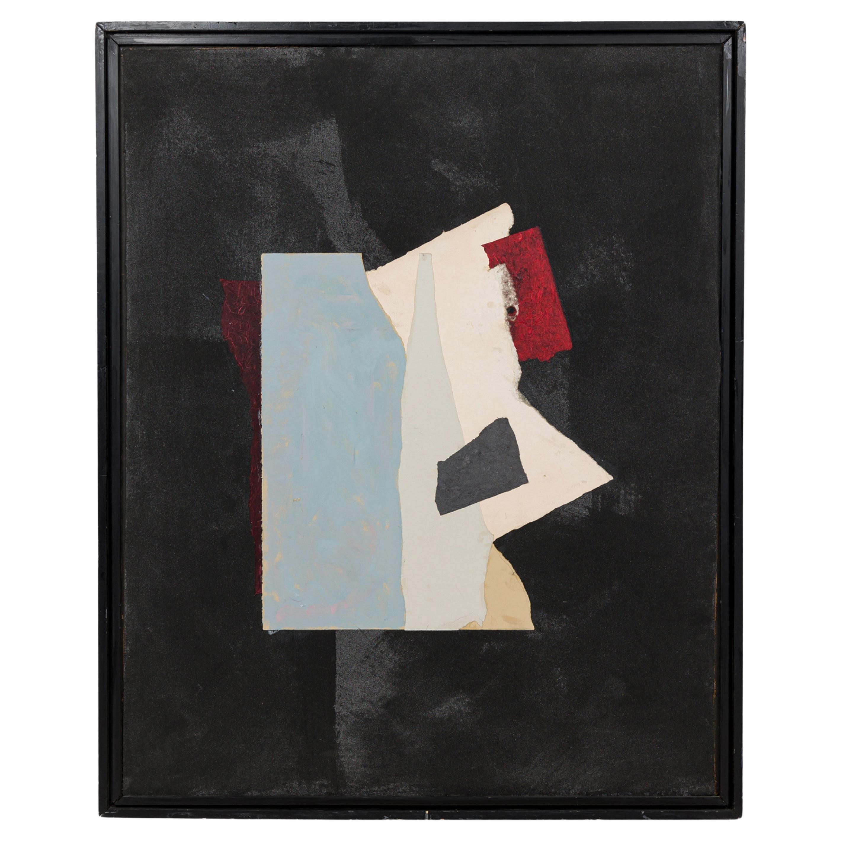Modern Abstract Cubist Painting, Oil on Canvas, Late 20th Century For ...