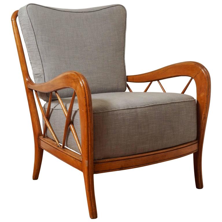 Armchair in the style of designer, Paola Buffa at 1stDibs