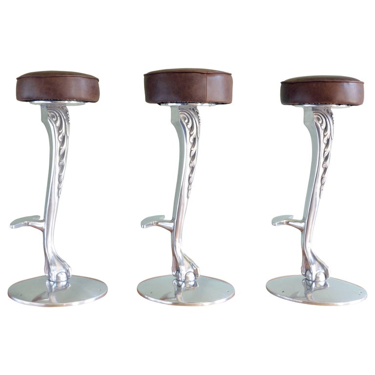 Claw and Ball Bar Stools at 1stDibs