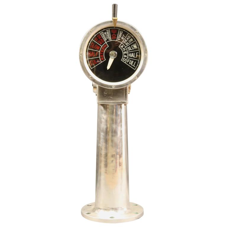 Engine Order Telegraph, Aluminum For Sale at 1stDibs | engine order ...