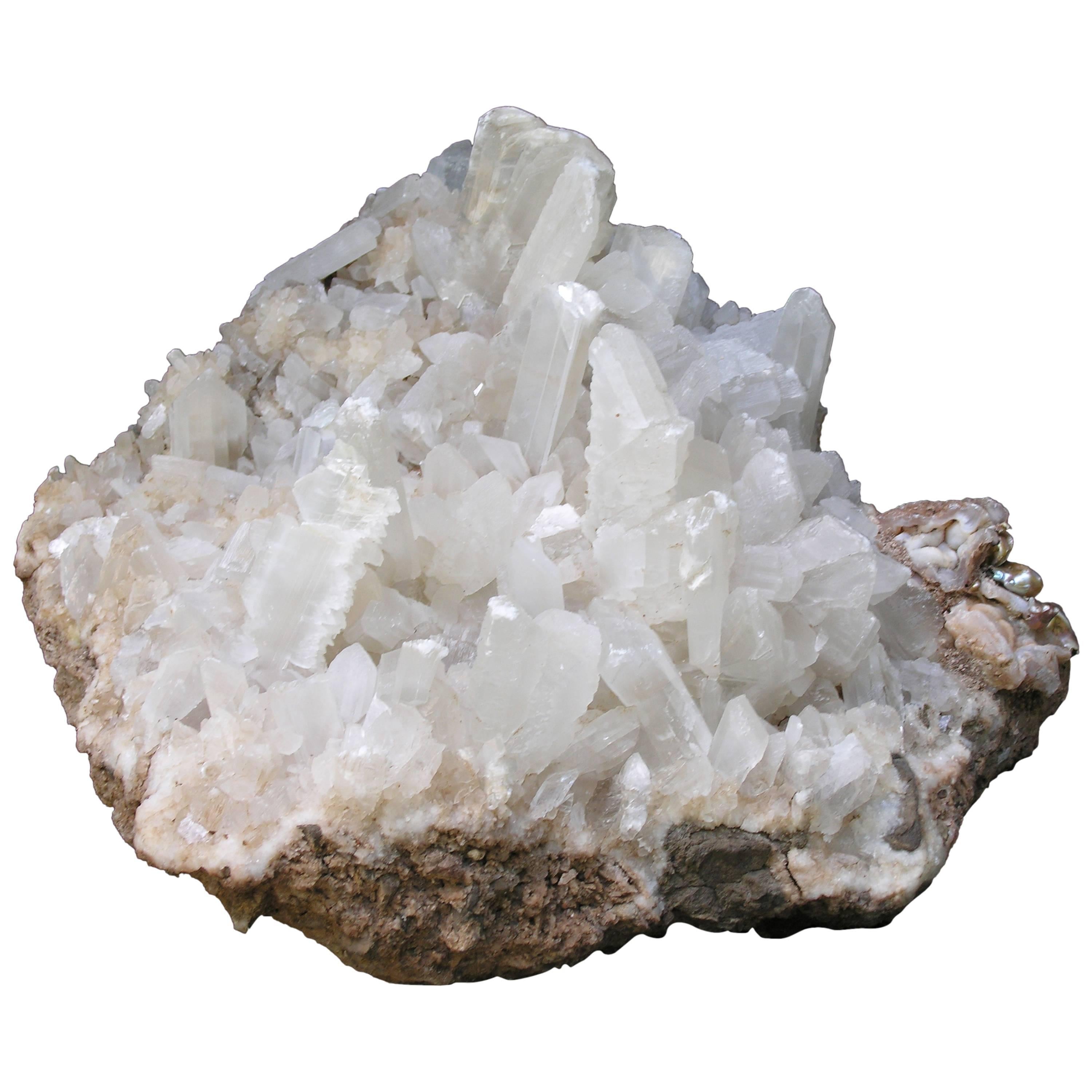 Decorated Selenite Cluster or Art Accessory at 1stDibs