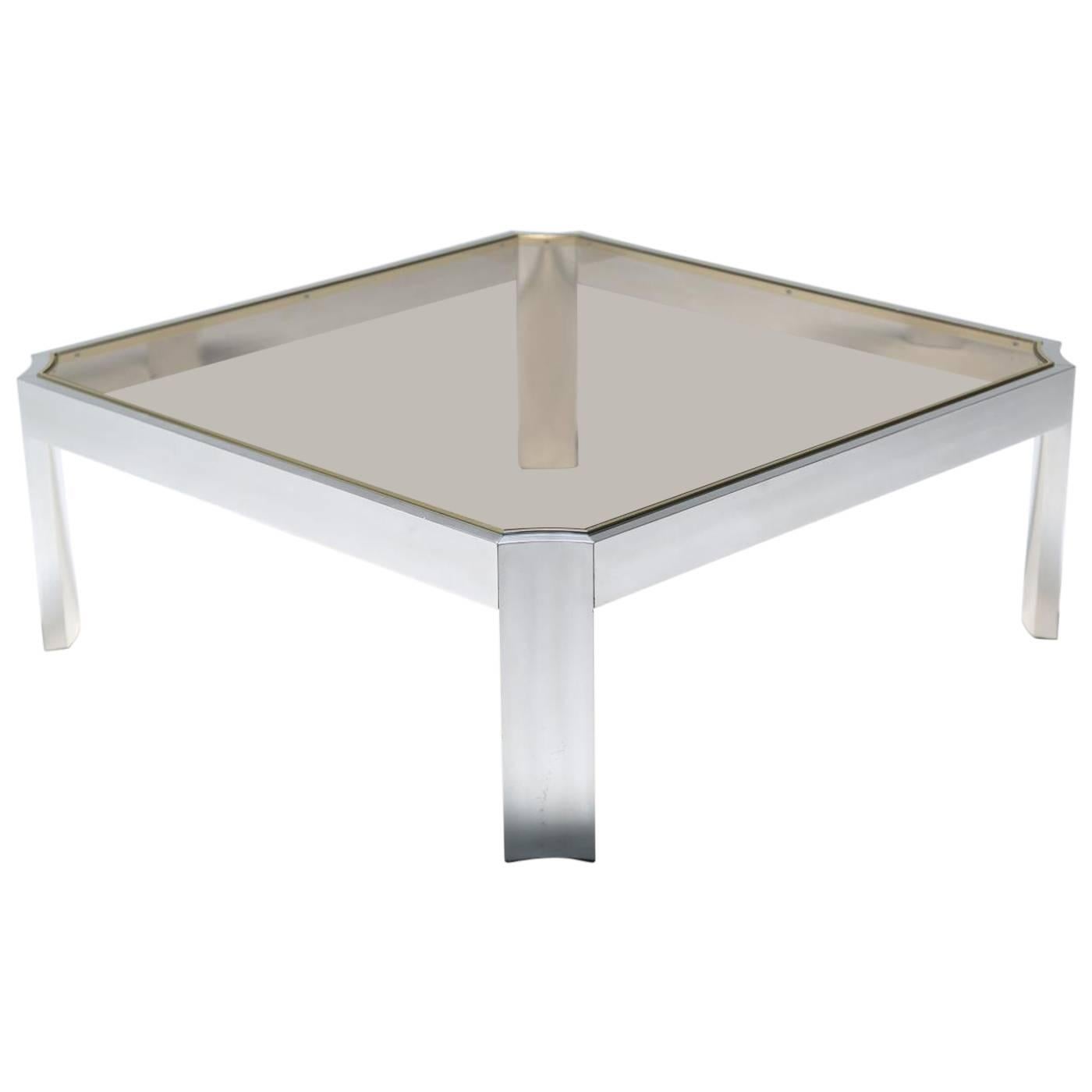 Mid-century Aluminum Coffee Table. For Sale at 1stDibs