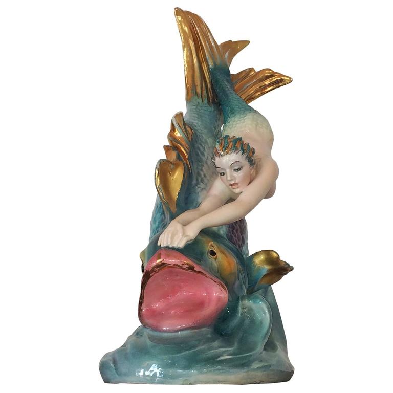 1940s Mermaid by Victor Bertolotti ex Lenci Artist at 1stDibs