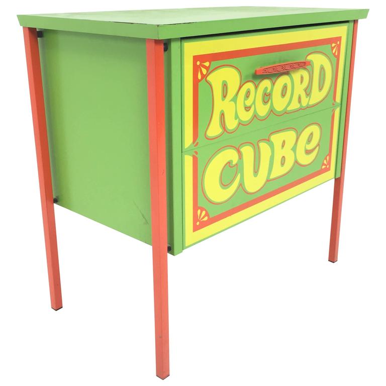 "Record Cube" Vinyl Album Cabinet at 1stDibs | album storage cubes