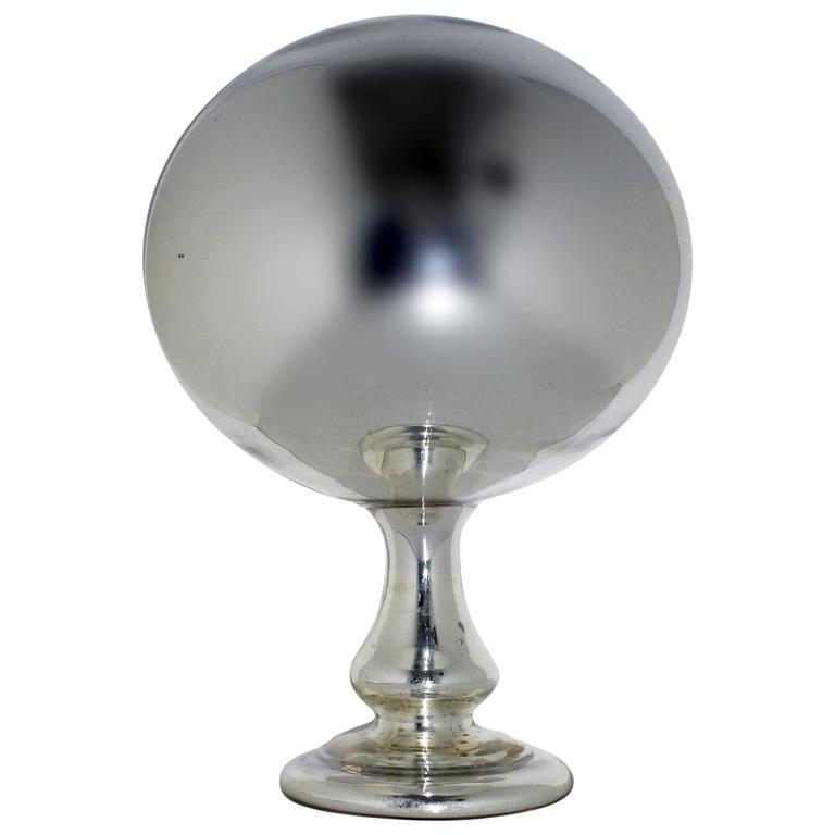 Mercury Glass Butler's Ball, 19th Century at 1stDibs