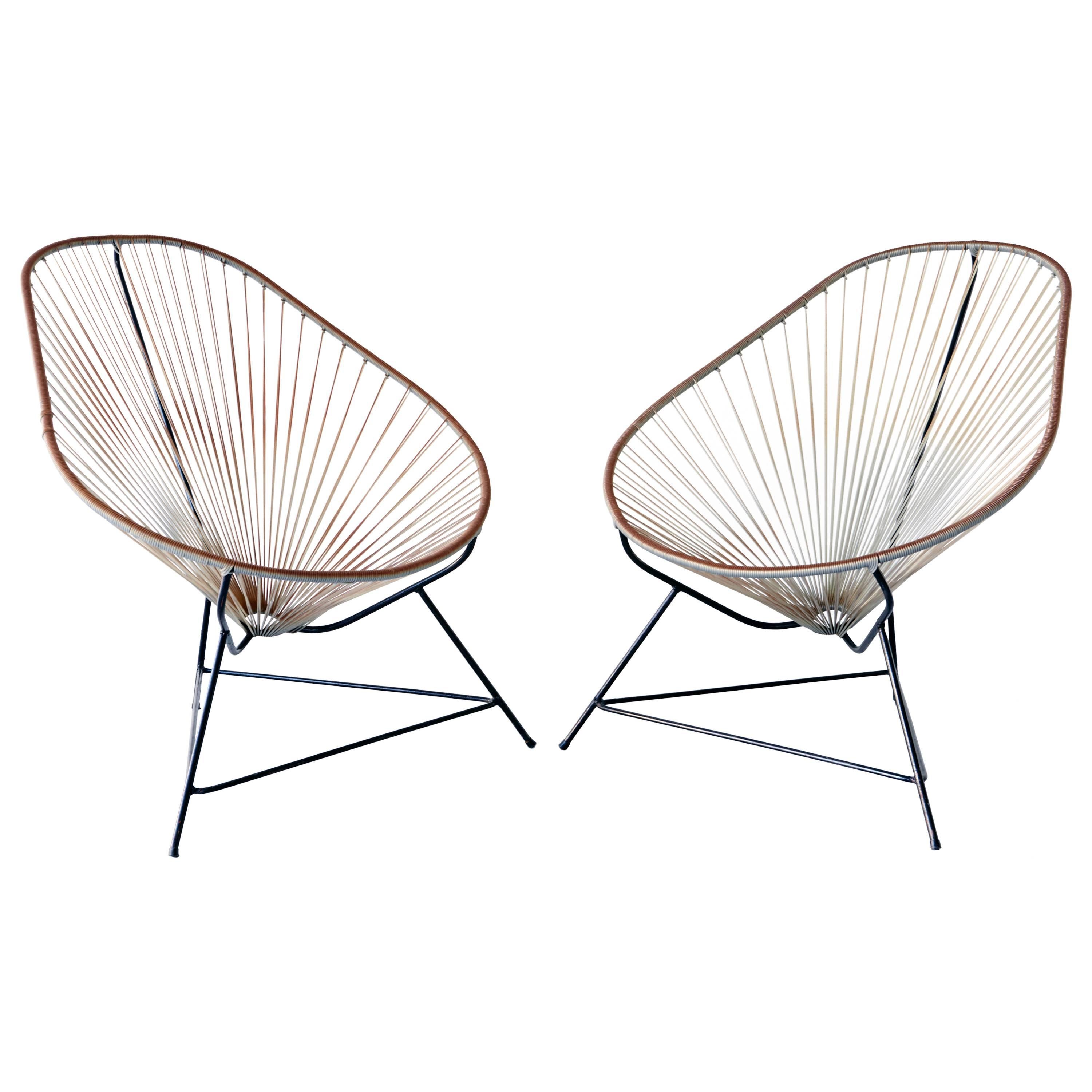 Acapulco Indoor Outdoor Lounge Chairs at 1stDibs