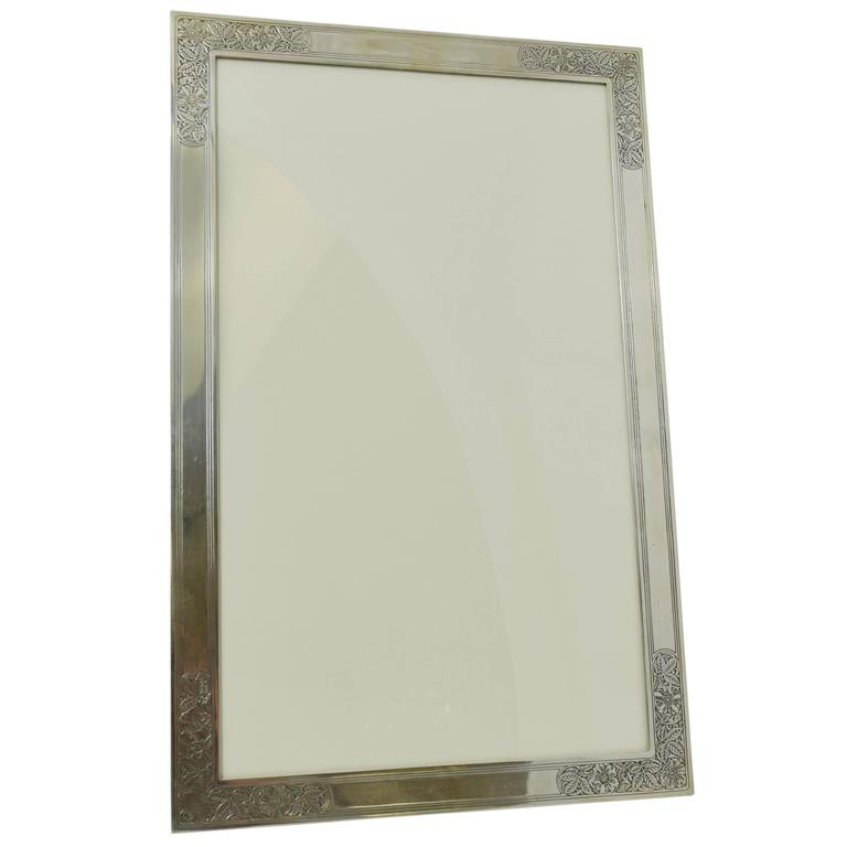 Tiffany and Co. Large Sterling Silver Frame, Circa 1912 at 1stDibs