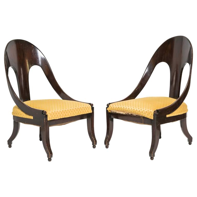 Pair of Spoonback Chairs at 1stDibs