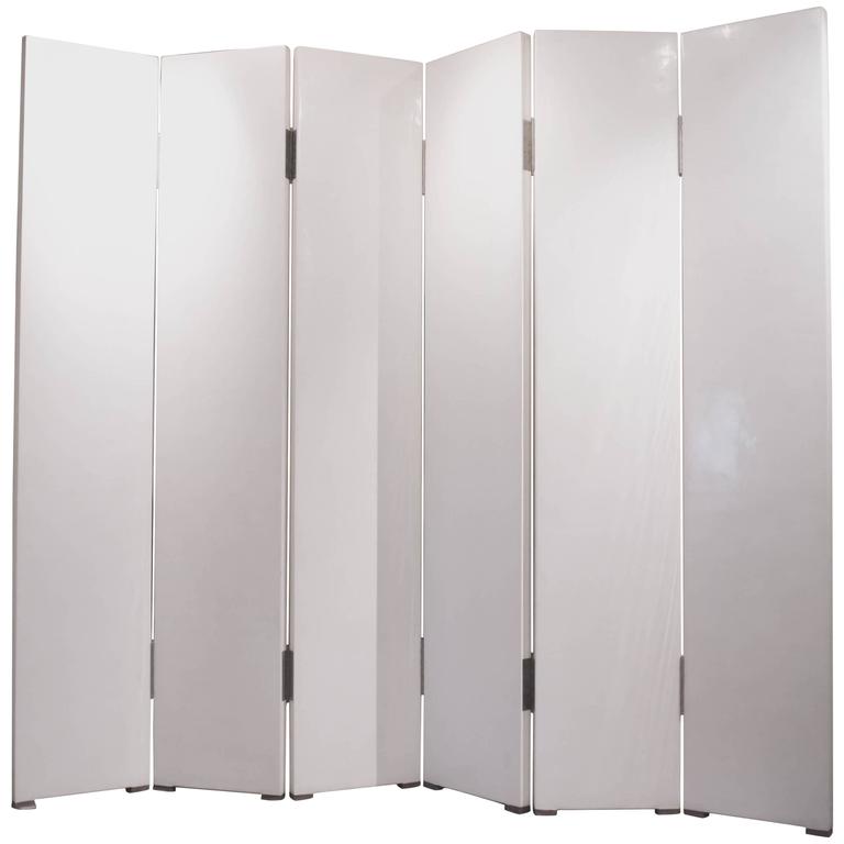 Unusual Four-Panel Hardwood Japanese Screen For Sale at 1stdibs