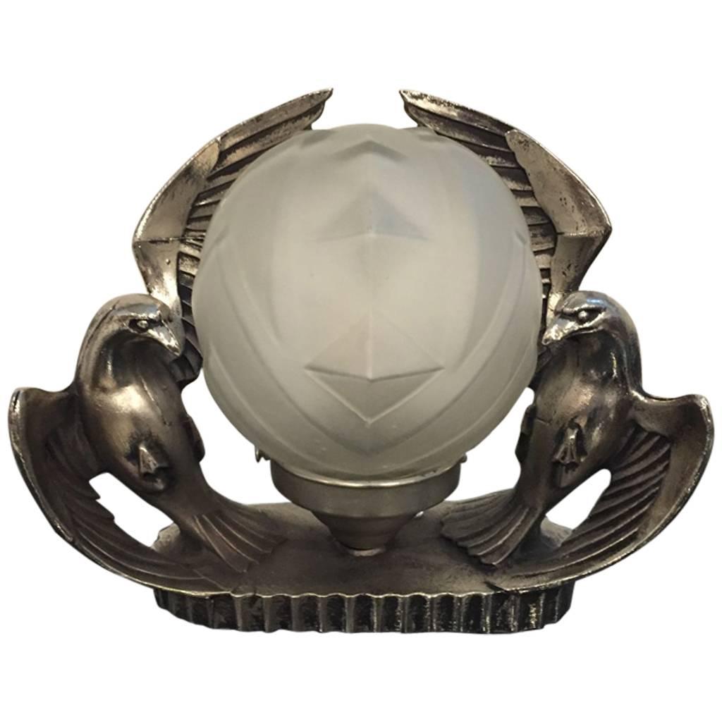 Art Deco Eagle Table Lamp at 1stDibs
