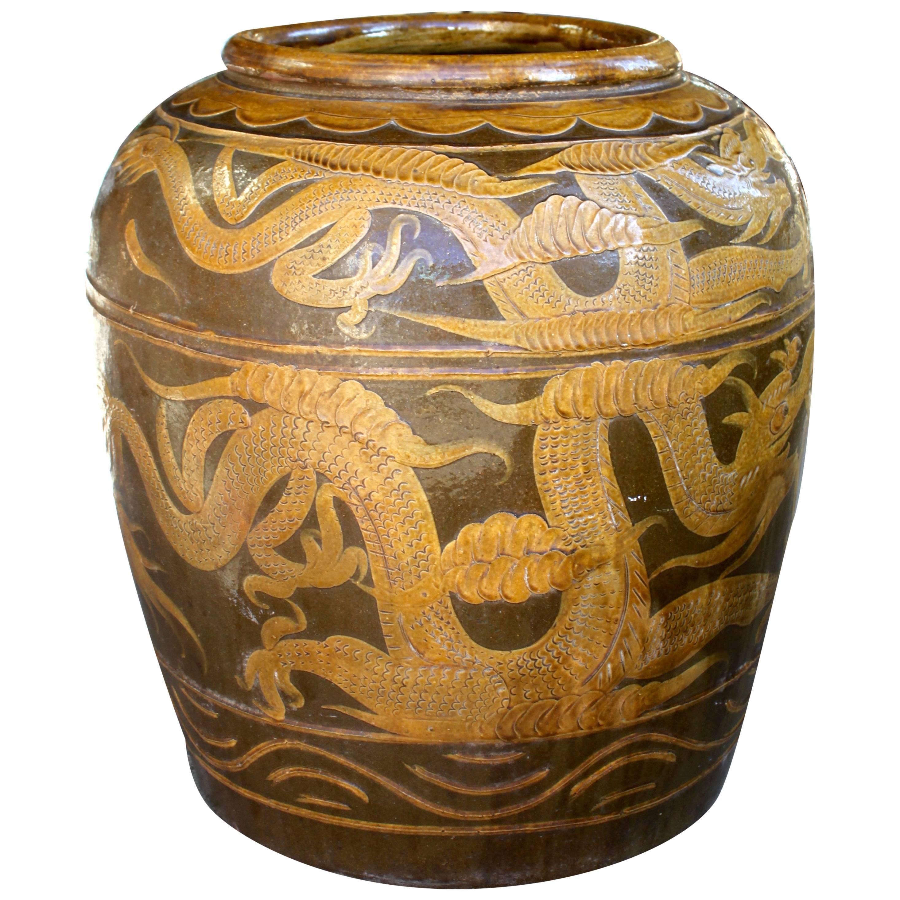 Vintage Chinese Dragon Jug at 1stDibs