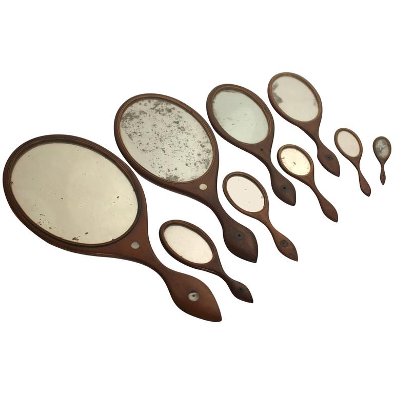 Collection of 19th Century Hand Mirrors at 1stDibs